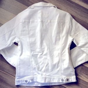 LOFT | Jackets & Coats | Loft White Denim Jacket | Poshmark